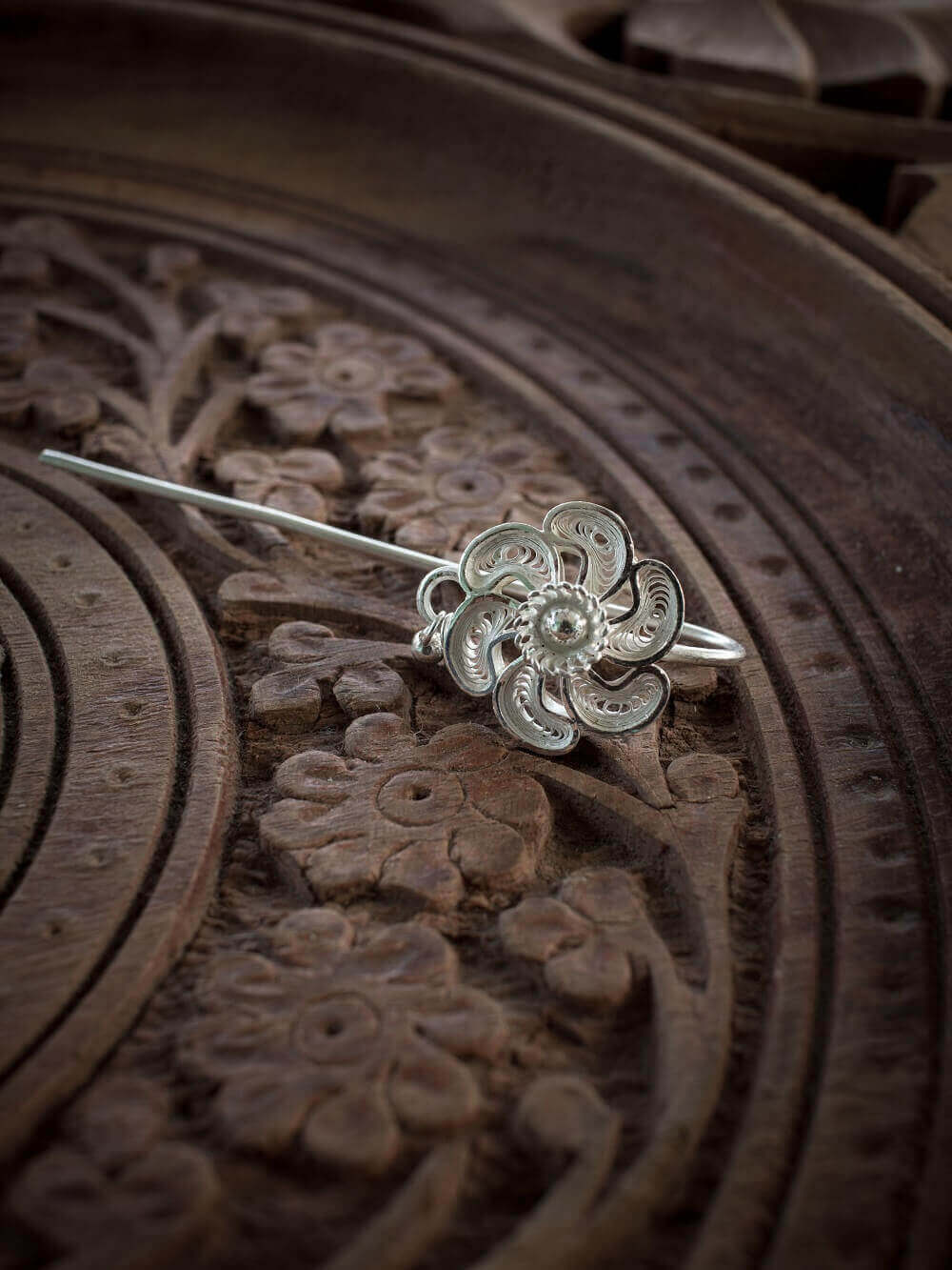 Silver hairpin online for women| Silverlinings | Handmade Filigree