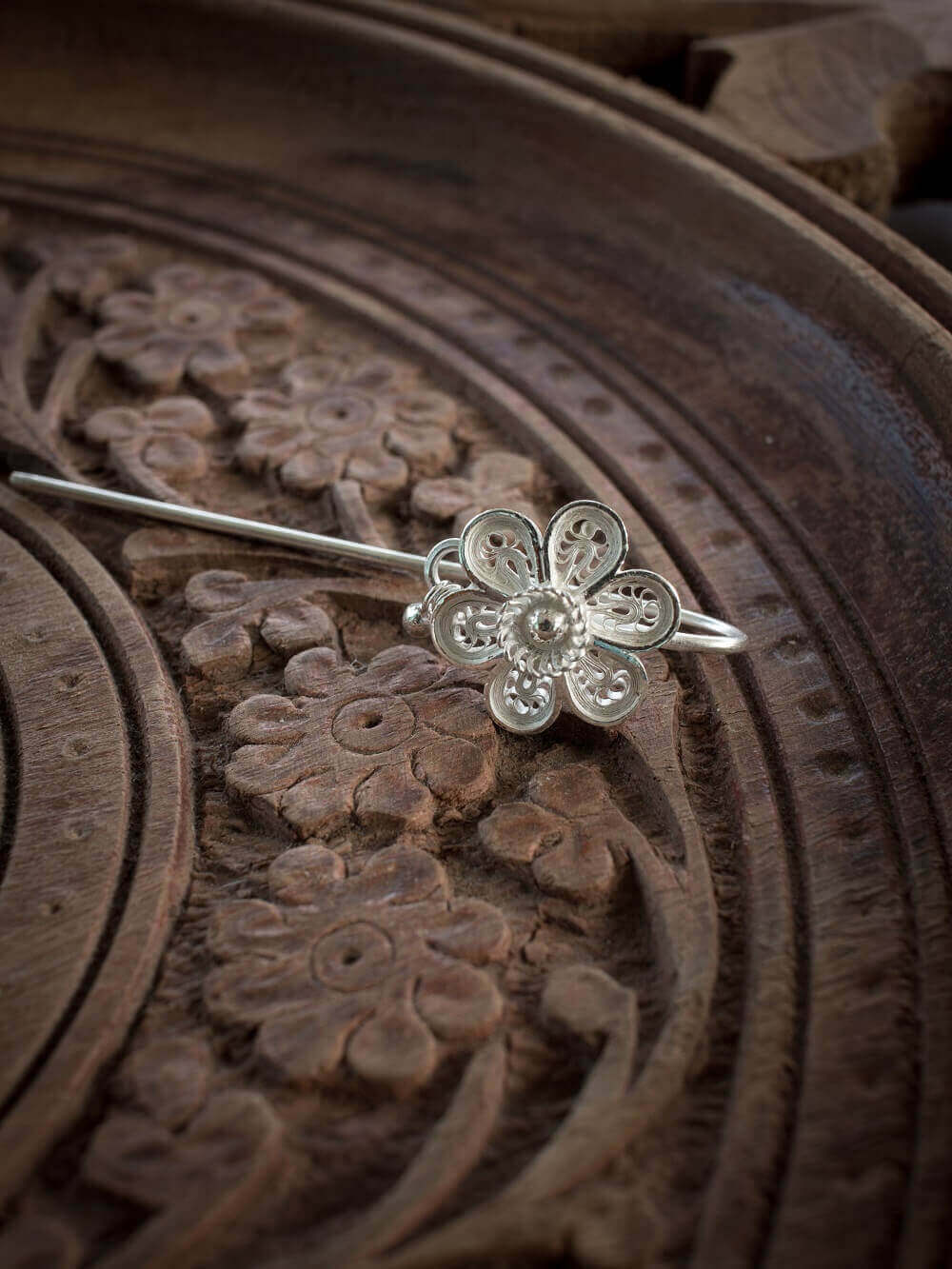 Silver Hair pin online for women | Silverlinings | Handmade Filigree