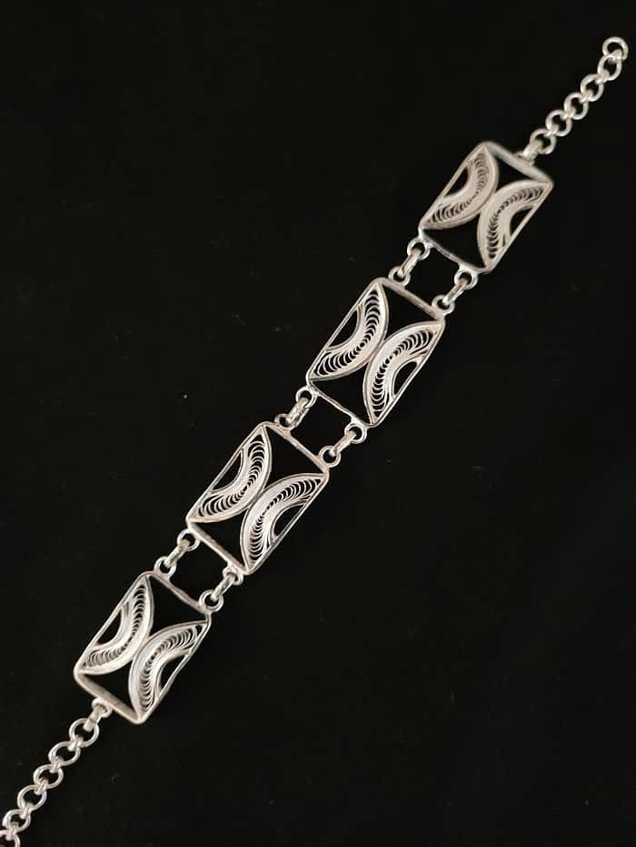 Rectangular Harmony Bracelet | Silver Filigree Cuttack| Silver Linings ...