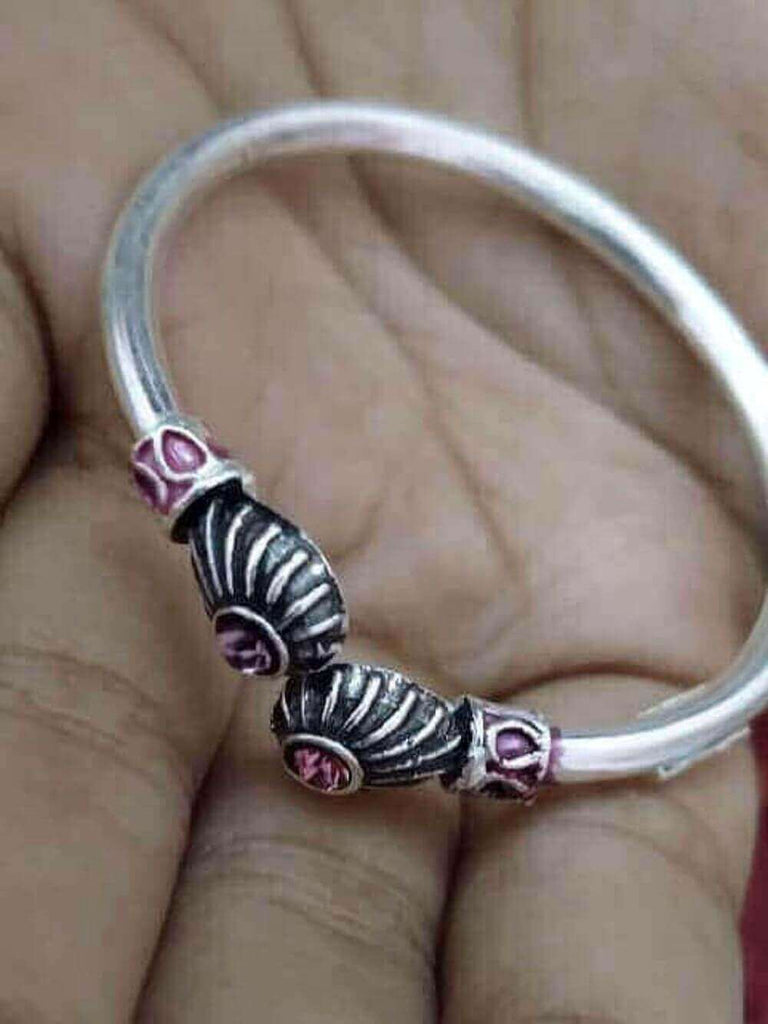 Silver Baby Kadas Online | Baby bangles gifts by Silver Linings ...