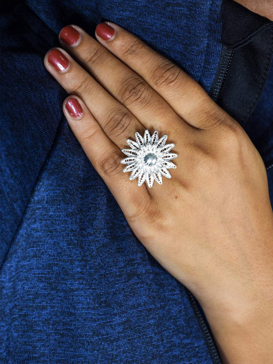 Silver Rings for Ladies by SilverLinings | Cuttack Filigree – Silverlinings
