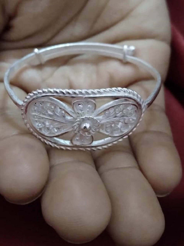 Silver Gifting Ideas For Babies | Baby Bangle, Kada, Nazaria, Anklet ...