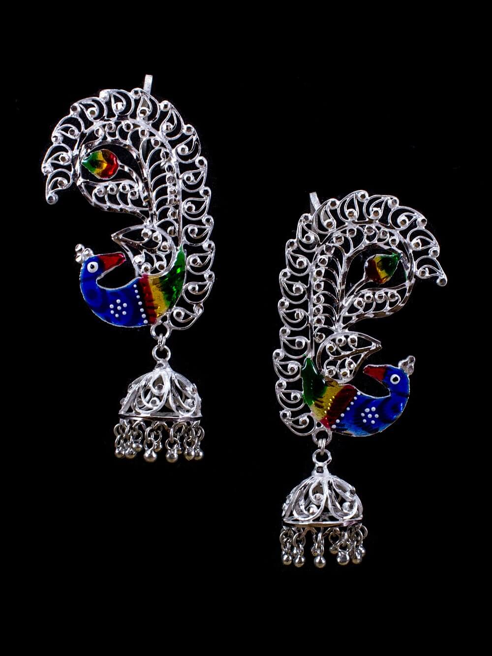 Silver Earrings online for women | Silverlinings | Handmade Filigree