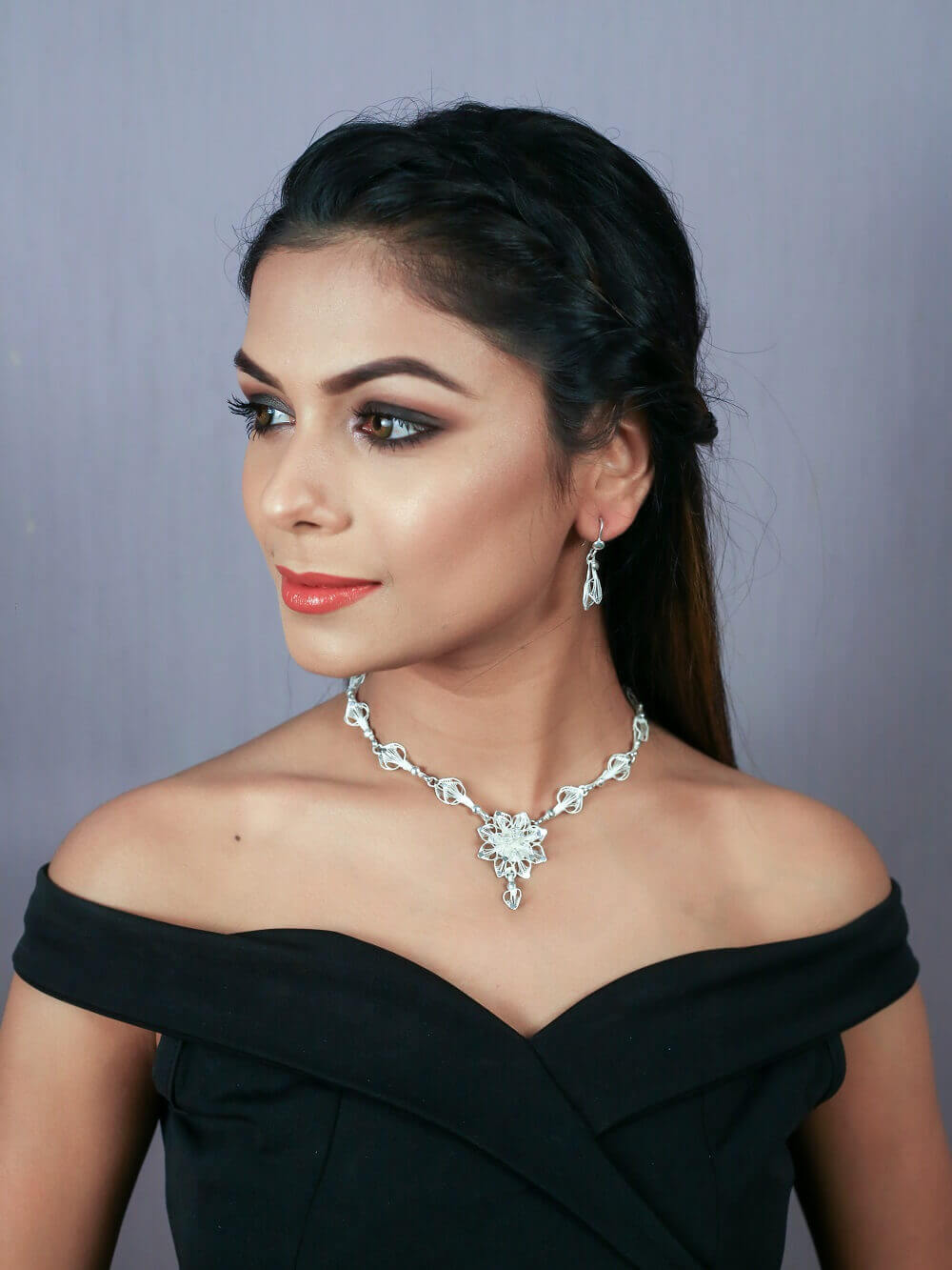 Silver Necklace online for women | Silverlinings | Handmade Filigree