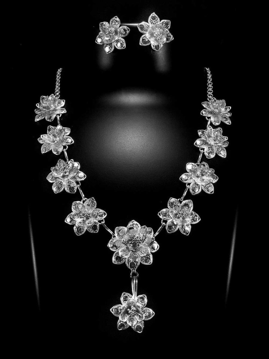 Silver Necklace Sets online | Filigree by Silverlinings