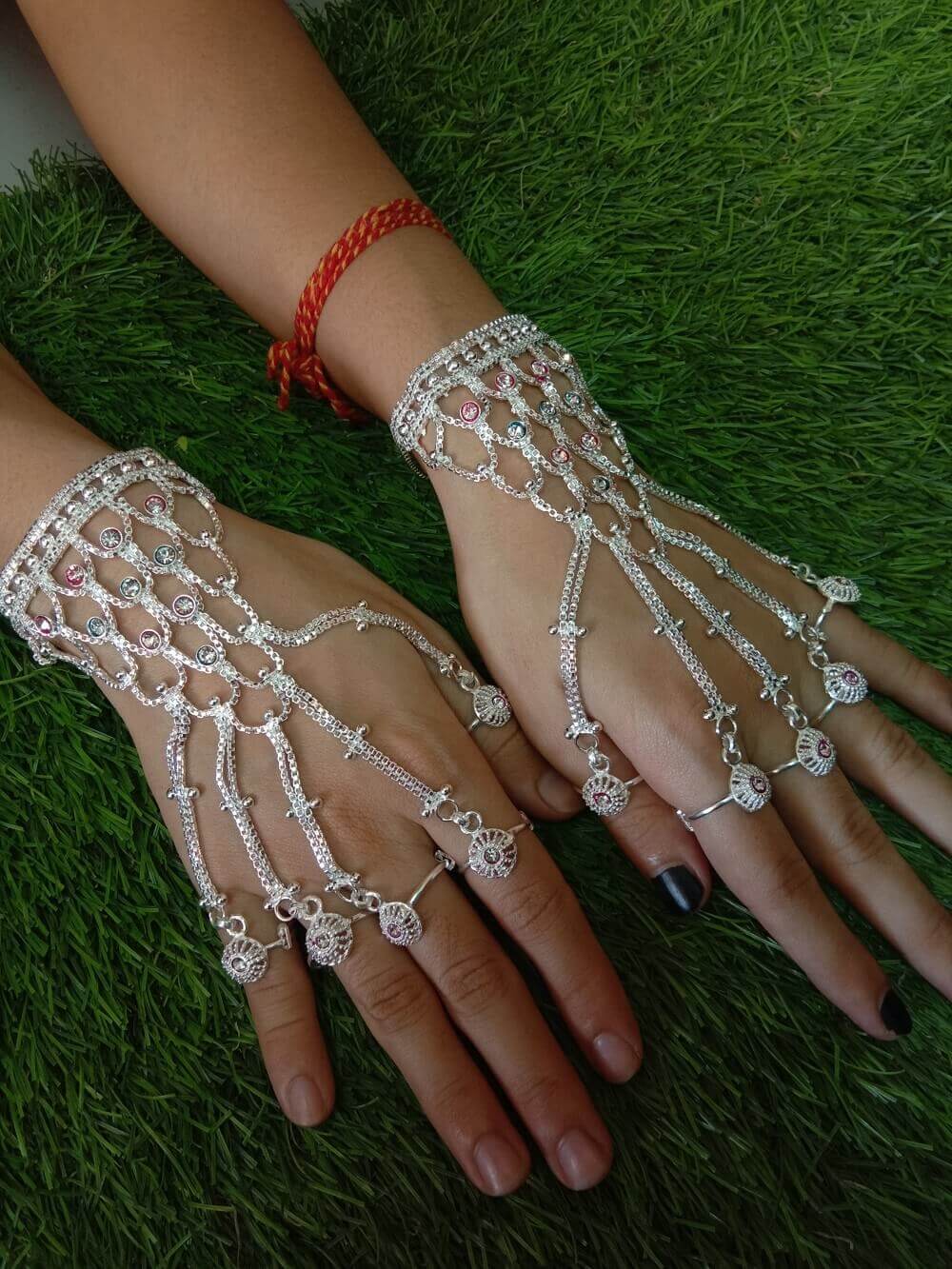 Bridal Haath phool online | Bridal Jewellery Hath Panja -Silverlinings