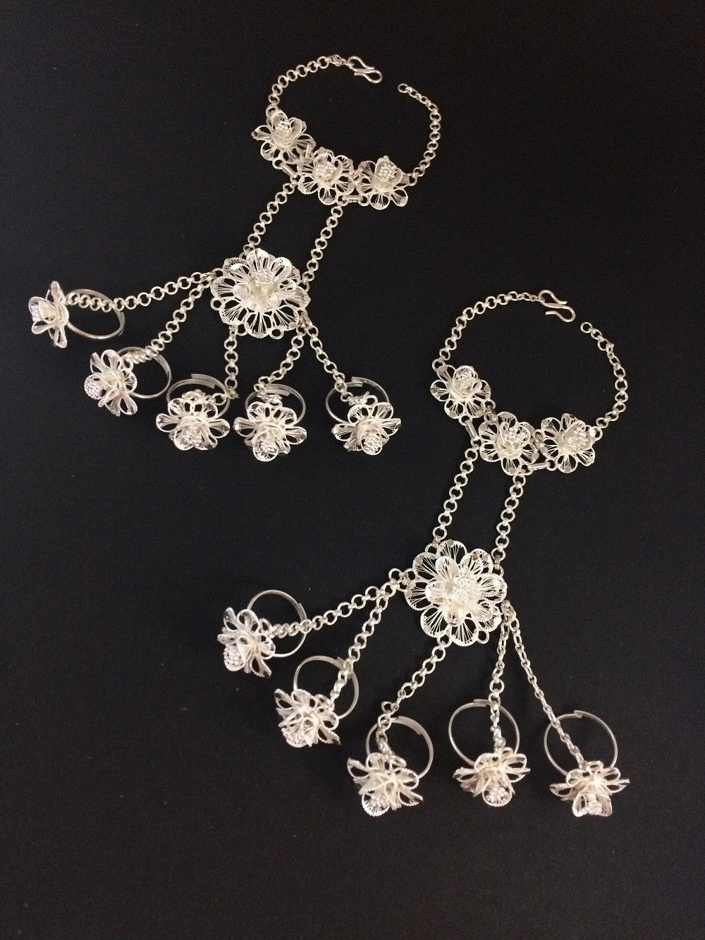 Silver Haath phool online | Silver Linings | Handmade Filigree ...