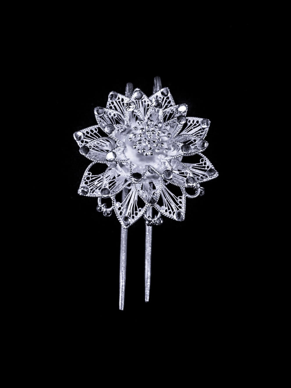 Silver hairpin online for women| Silverlinings | Handmade Filigree