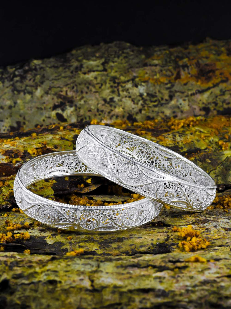 Shop Silver Bangles for women Online with Silverlinings