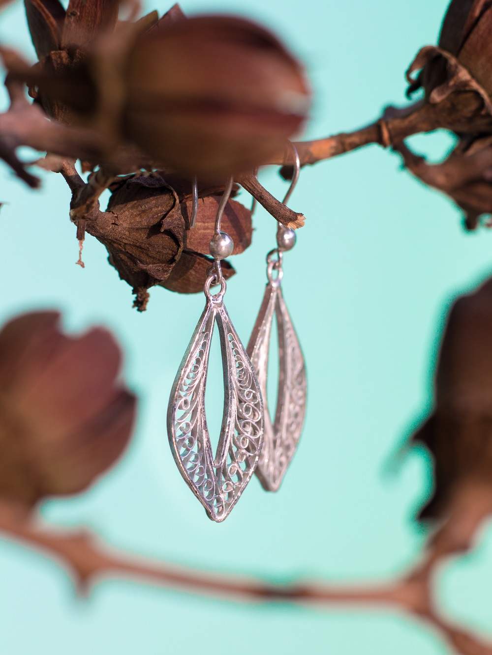 Silver Earrings online for women | Silverlinings | Handmade Filigree