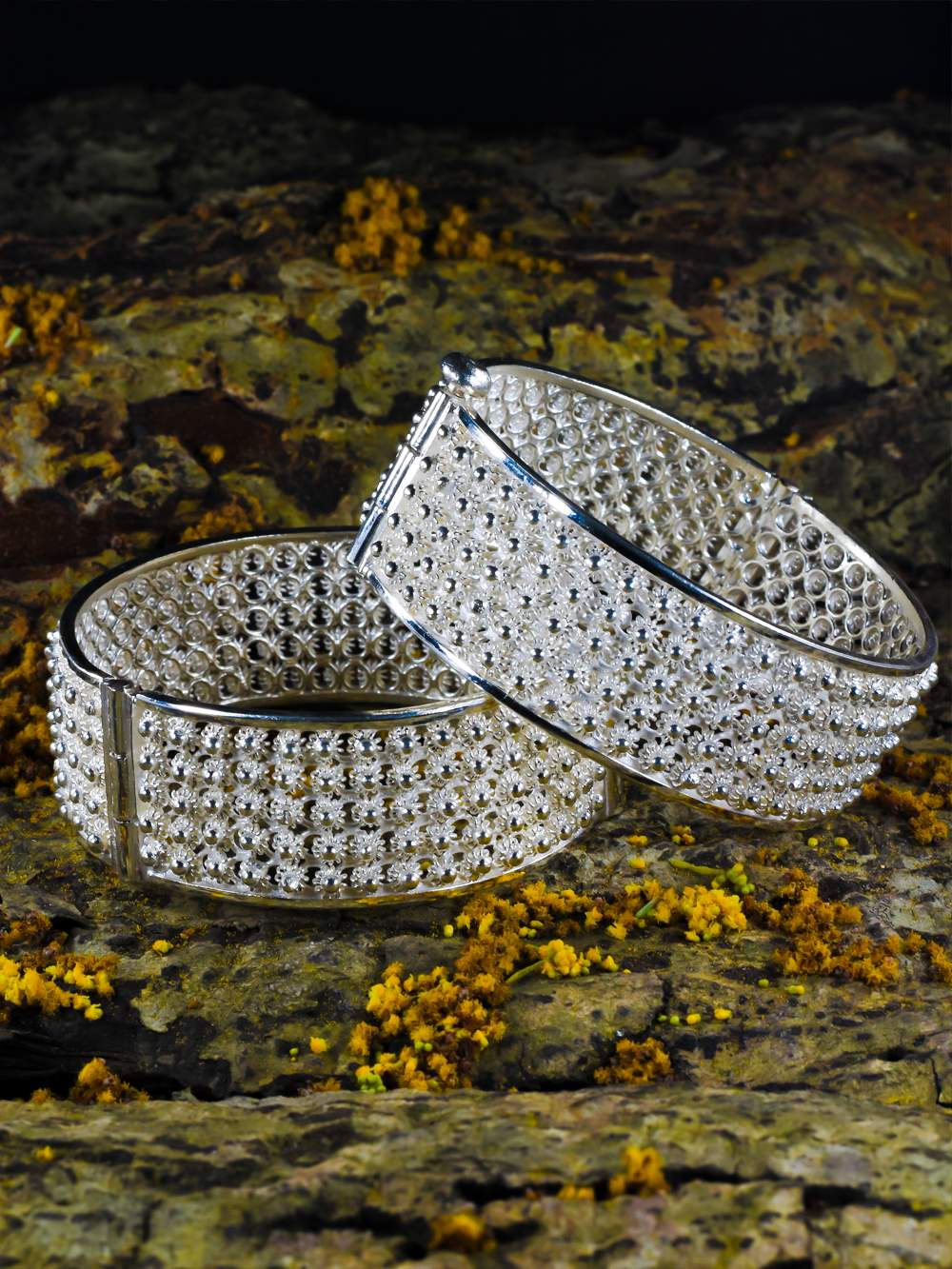 Silver Bangles online for women | Silverlinings | Handmade Filigree