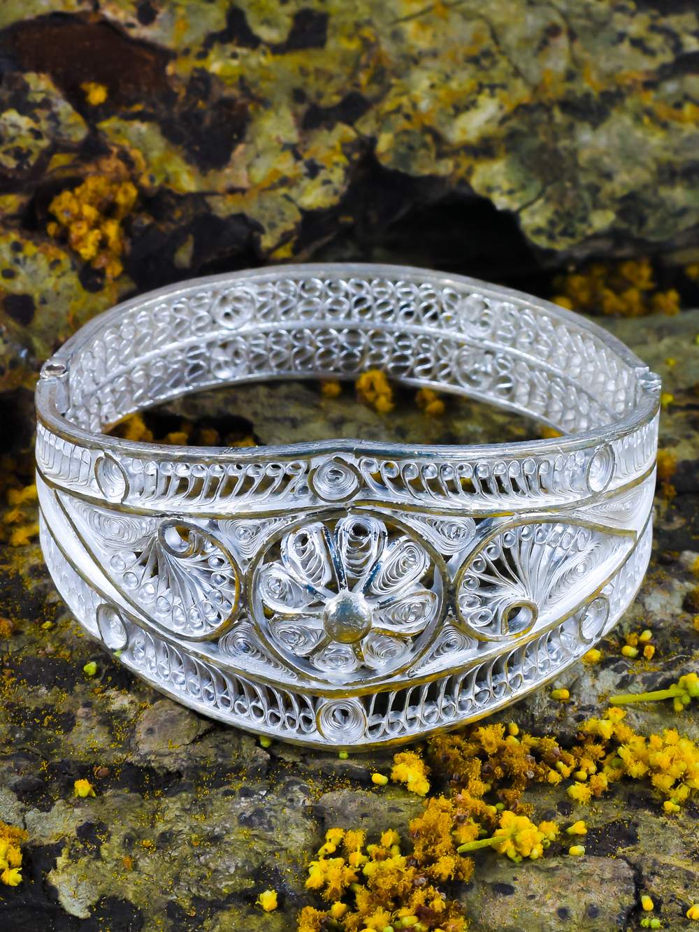Silver Bangles online for women | Silverlinings | Handmade Filigree