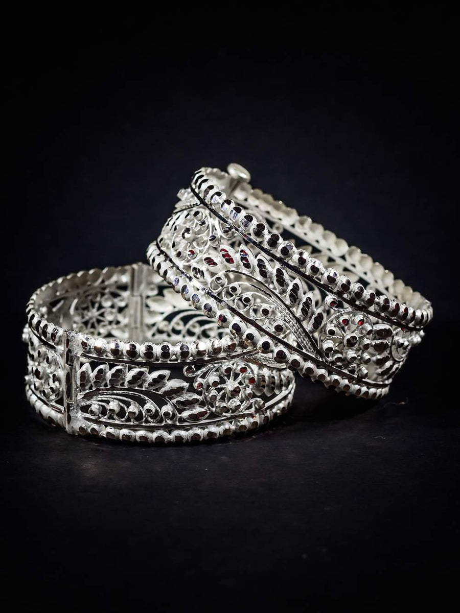 Silver Bangles online for women | Silverlinings | Hanmade Filigree