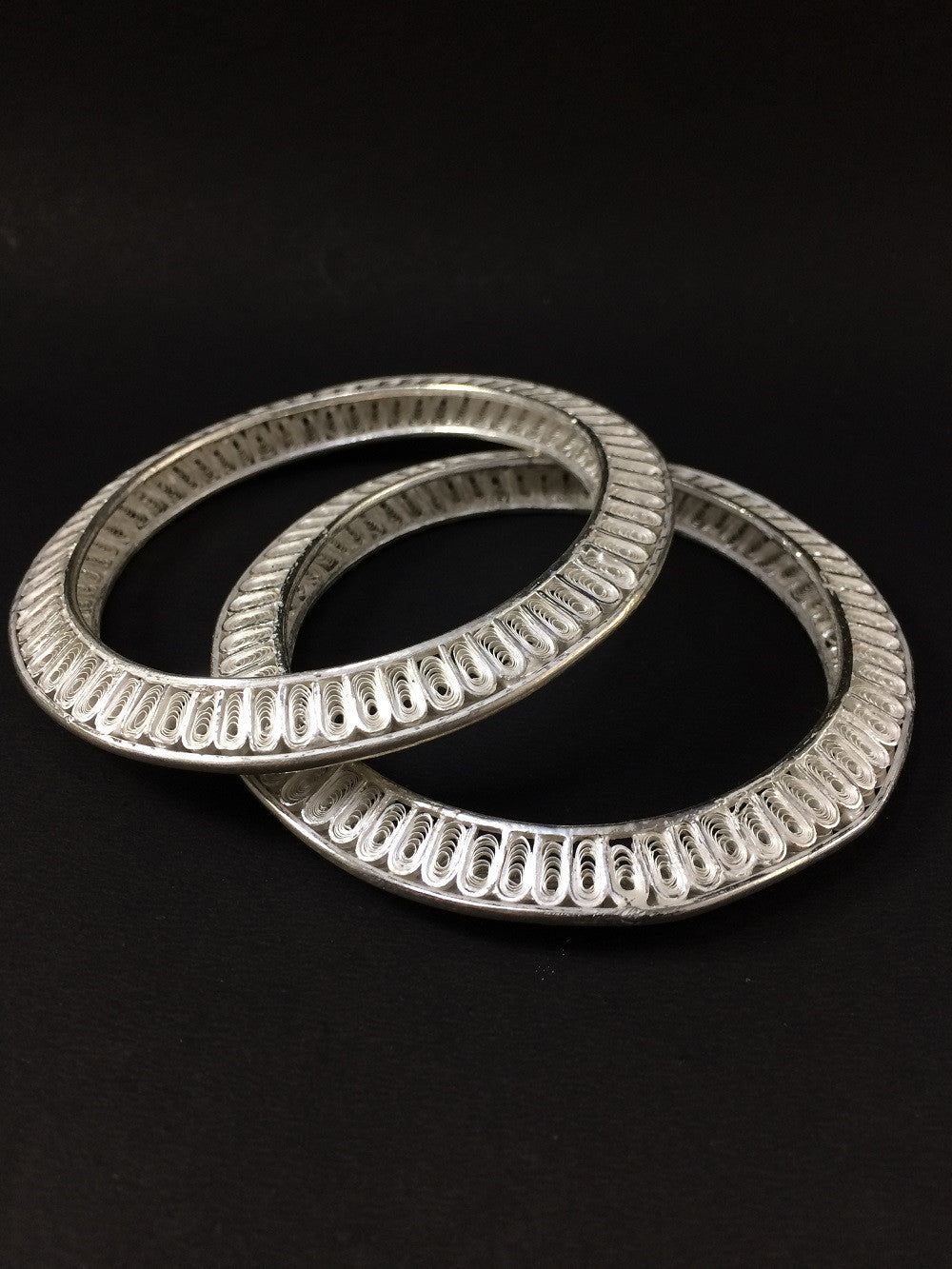 Buy beautiful Odissi Dance Bangles in Silver Filigree - Cuttack Orissa ...