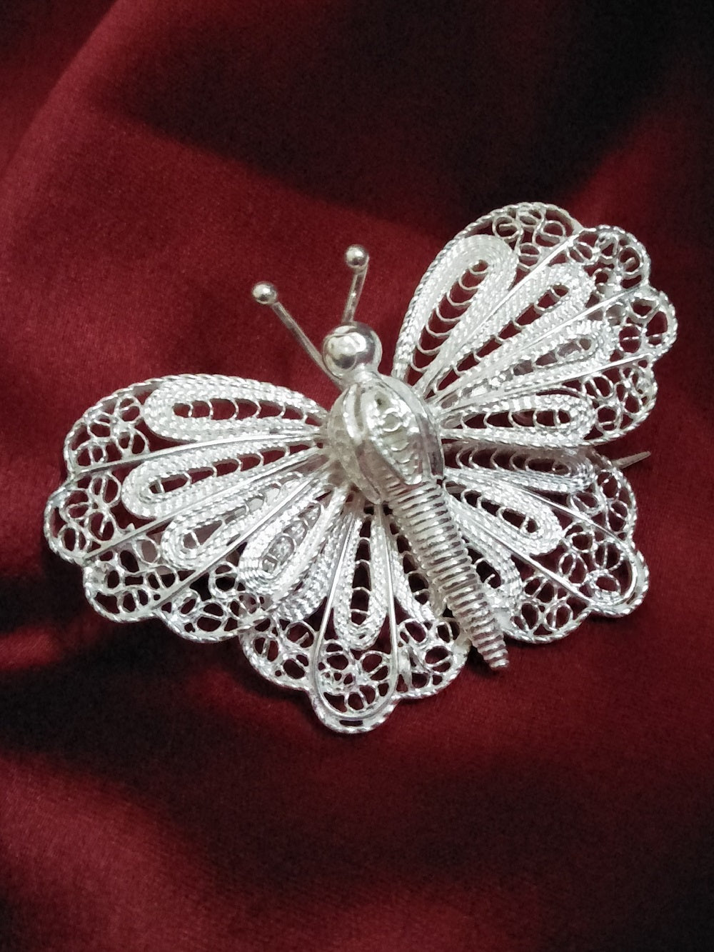 Silver Brooch online for women | Silverlinings | Handmade Filigree