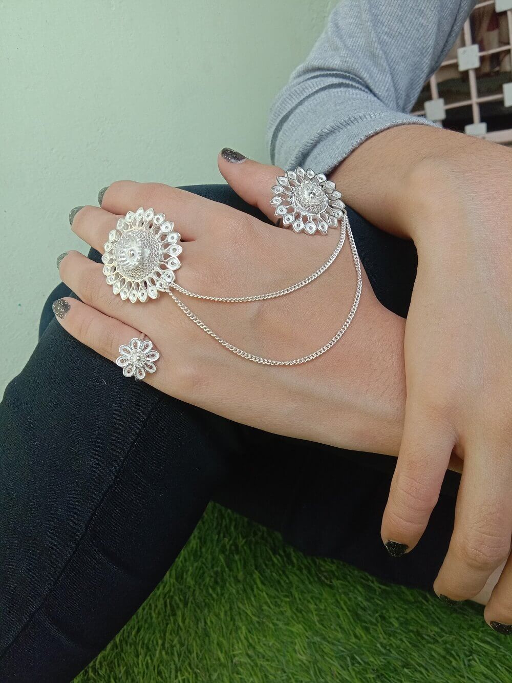 Silver Filigree Rings for women | Silver Linings Cuttack – Silverlinings