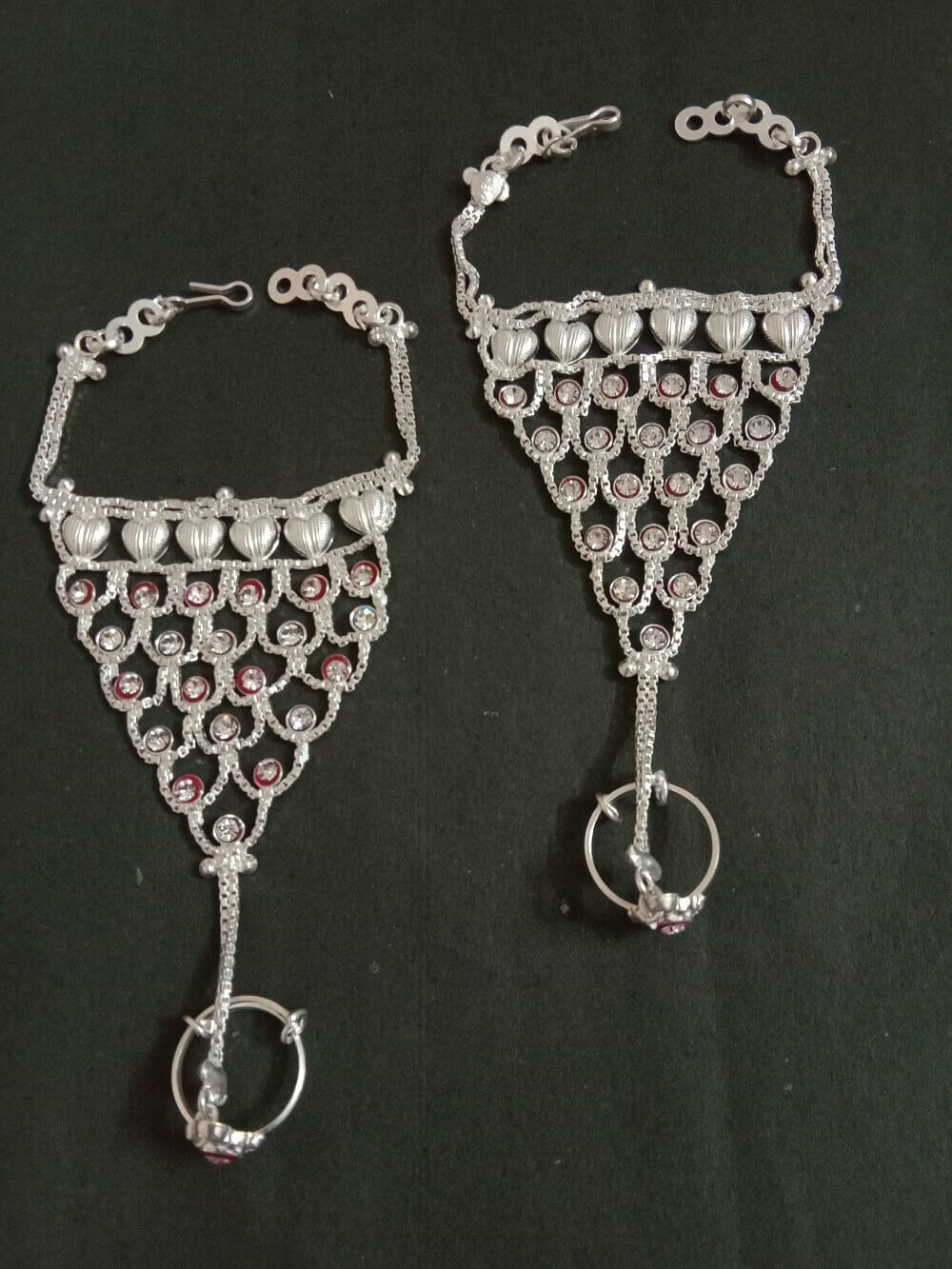 Silver Haath phool online | Bridal Jewellery Hath Panja -Silverlinings