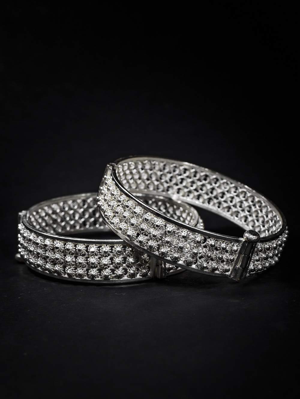 Shop Silver Bangles for women Online with Silverlinings