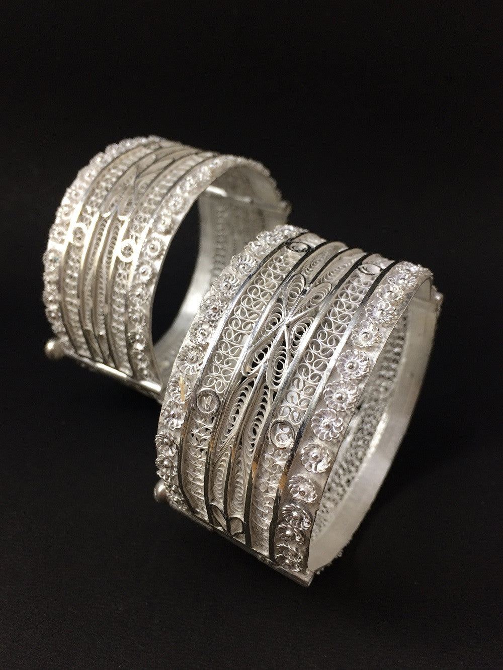 Silver Bangles online for women | Silverlinings | Handmade Filigree