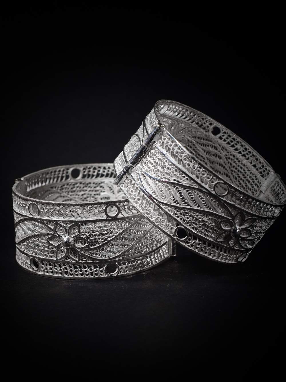Silver Bangles online for women | Silverlinings | Handmade Filigree