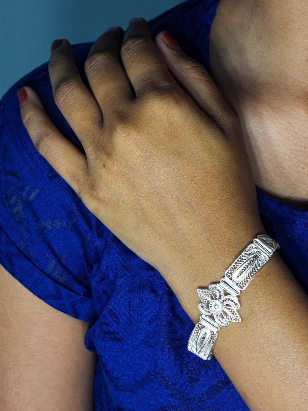 Silver Bracelets for women Online | Filigree Bracelet by SilverLinings ...