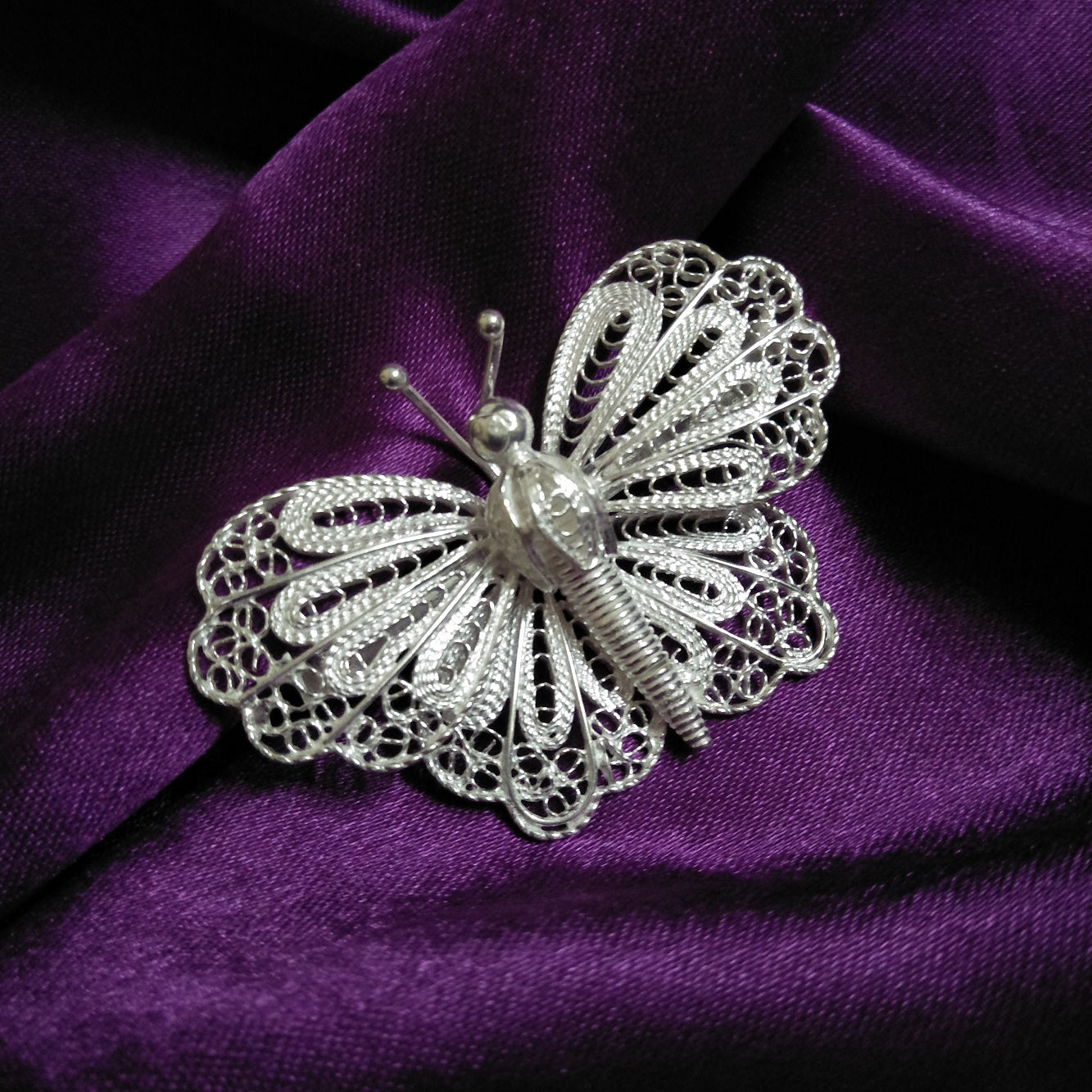 Silver Brooch online for women | Silverlinings | Handmade Filigree