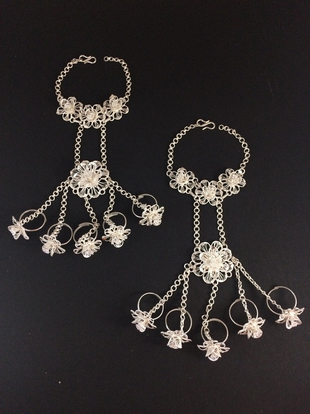 Silver Haath phool online | Silver Linings | Handmade Filigree ...