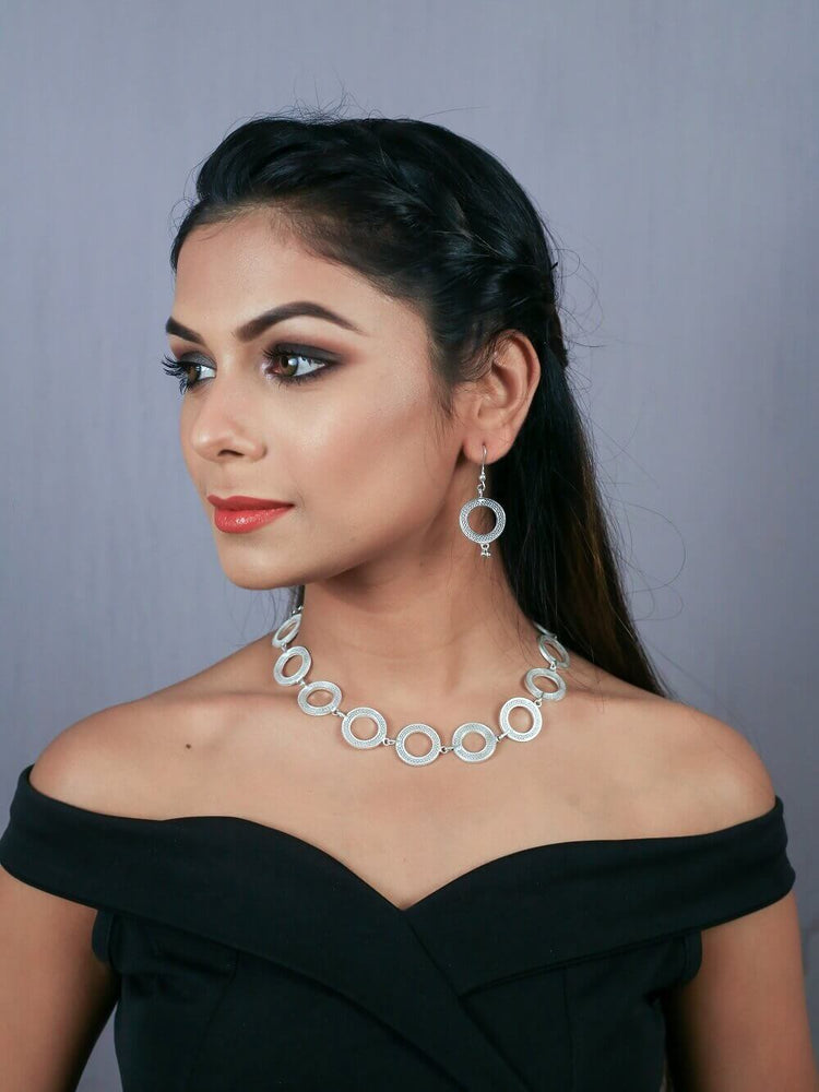 Silver Necklace Sets online for Women | Silver Linings Filigree ...