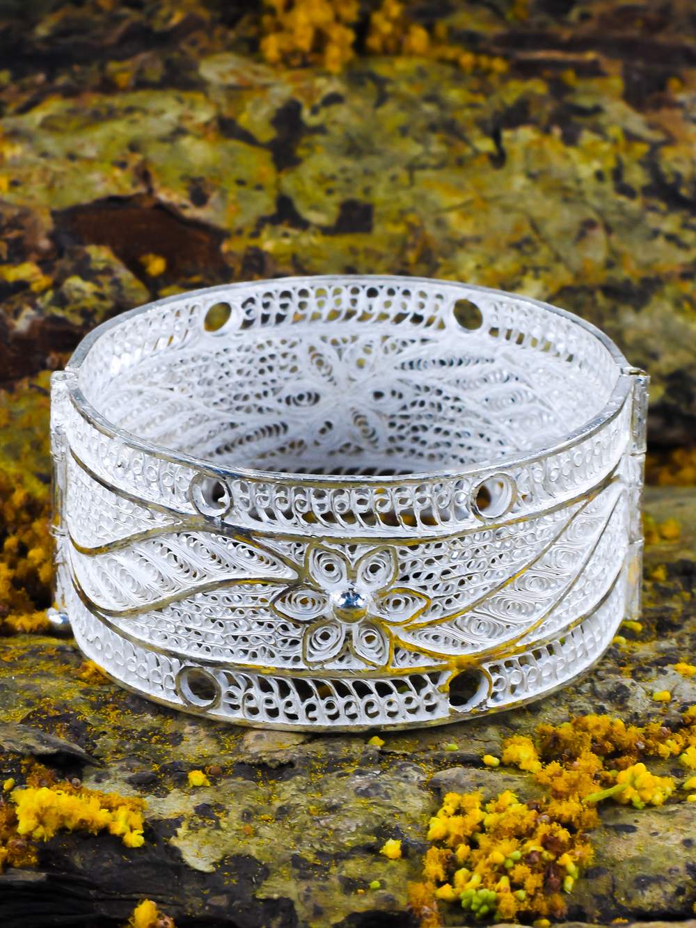Buy Silver Filigree Bangles for Women Online from Silver Linings ...