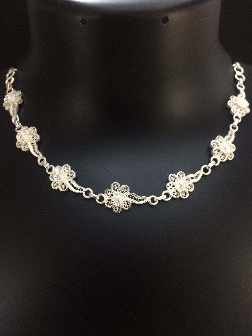 Silver Choker Necklace online India | Filigree by Silver Linings ...