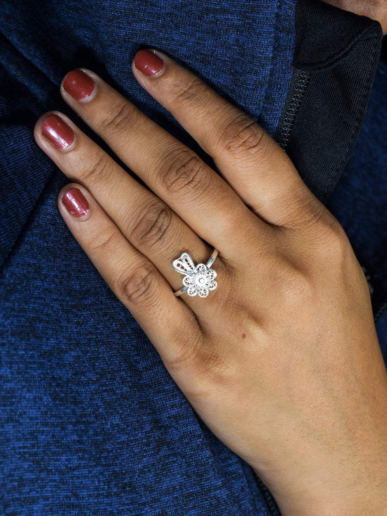 Silver Rings for Ladies by SilverLinings | Cuttack Filigree – Silverlinings