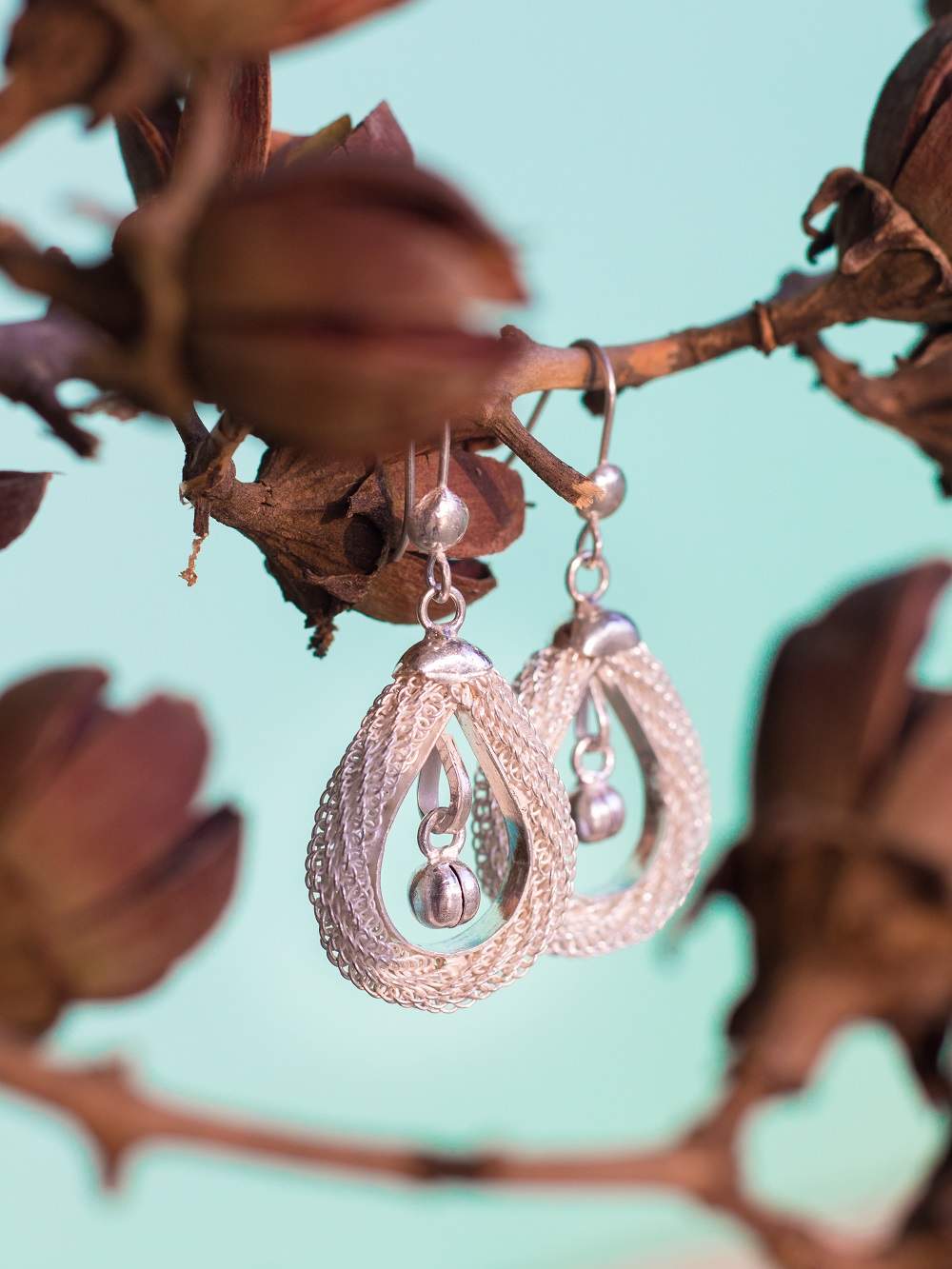 Silver Earrings online for women | Silverlinings | Handmade Filigree