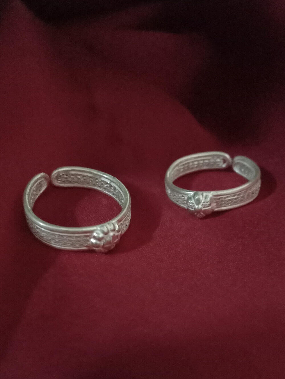 Silver toe rings online for women | Silverlinings | Handmade Filigree