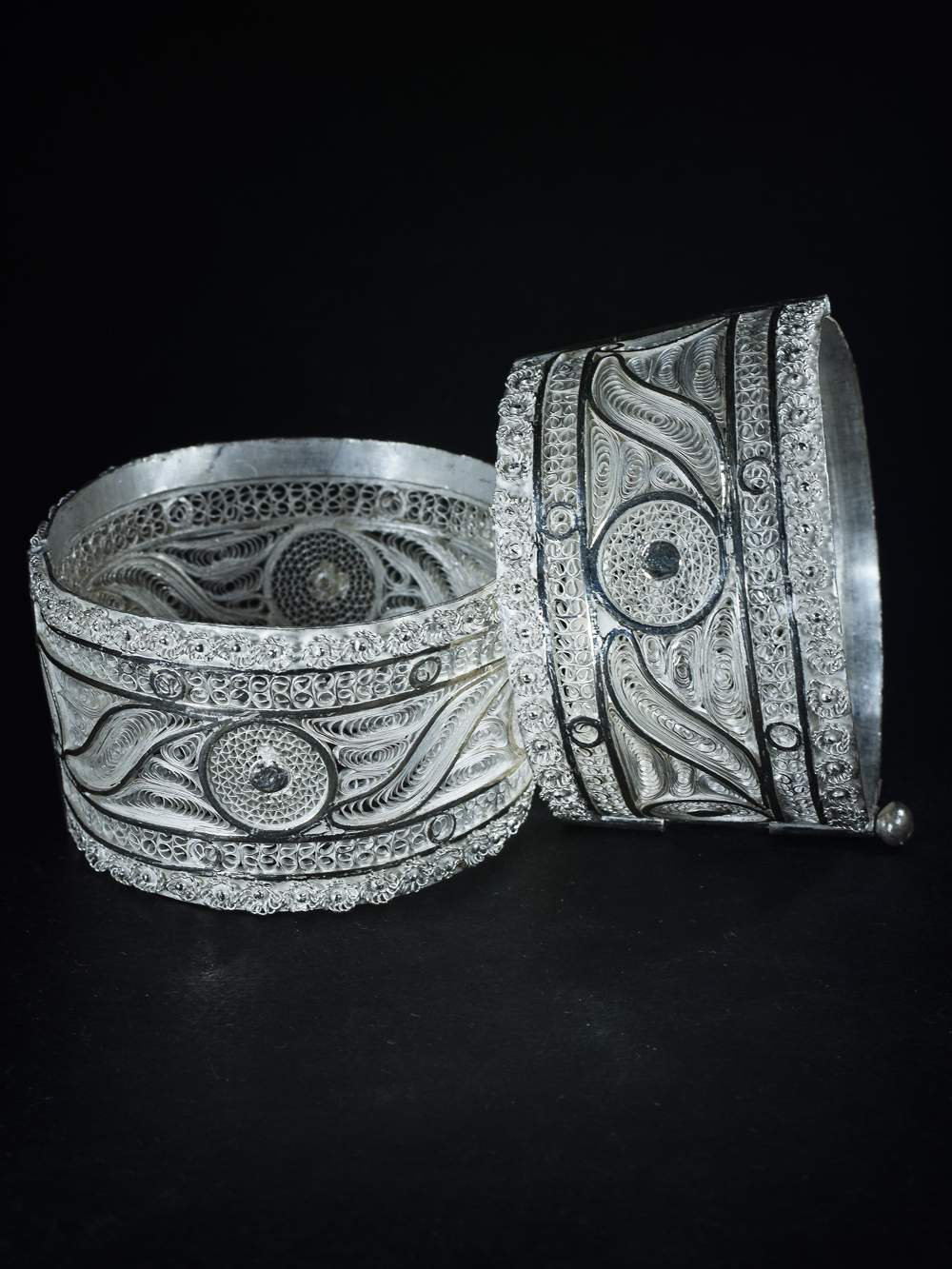 Silver Bangles online for women | Silverlinings | Handmade Filigree