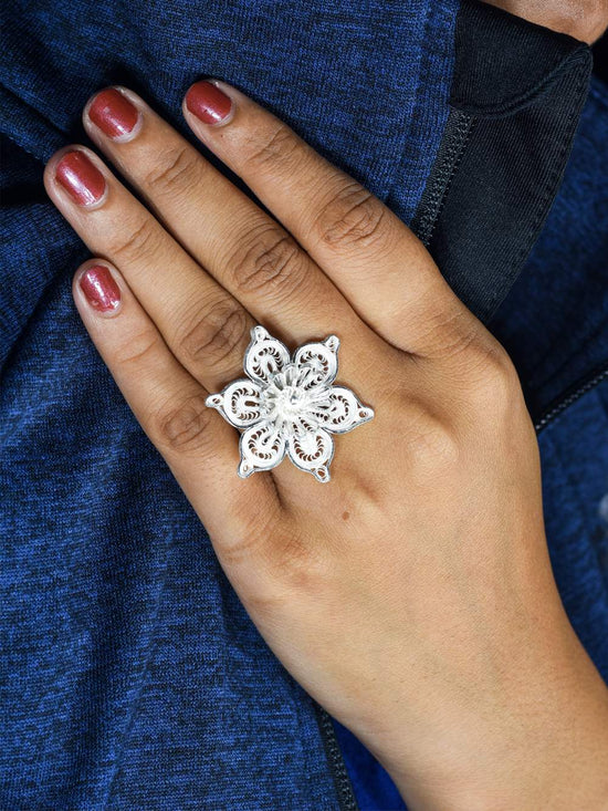 Silver Rings for Ladies by SilverLinings | Cuttack Filigree – Silverlinings